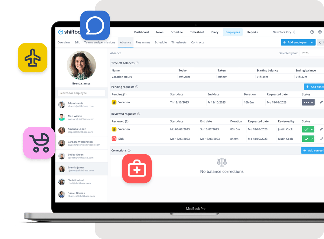 Absence management - Shiftbase